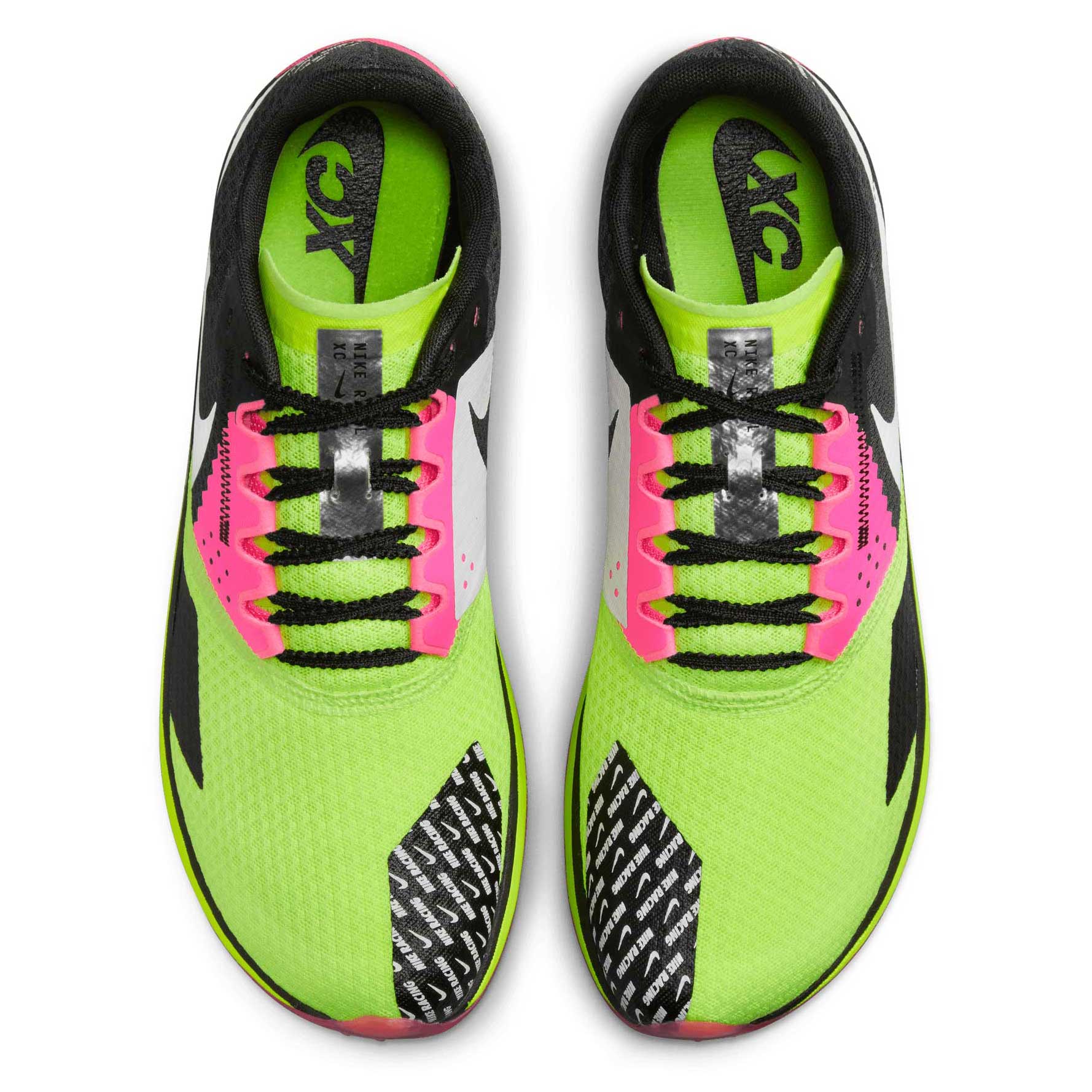 Nike Mens ZOOM RIVAL 6 VOLT-WHITE-BLACK - Paragon Sports